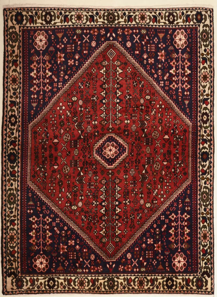3'8" x 5'1" Abadeh Authentic Persian Rug | Catalina Rug