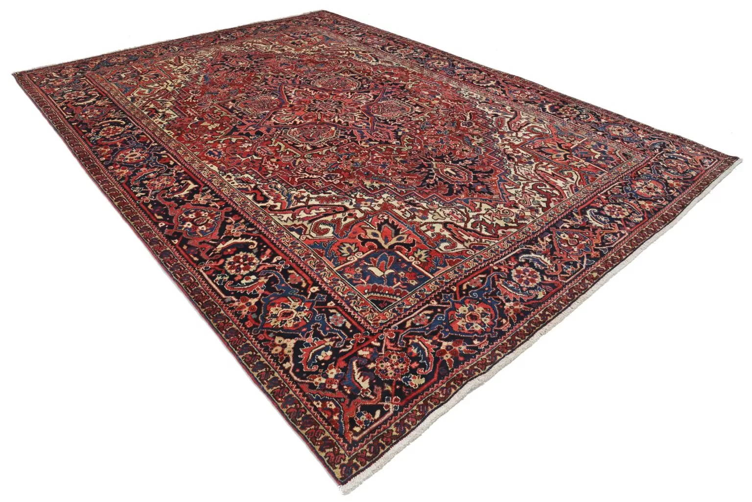 9'7" x 13' Heriz Authentic Persian Rug | Catalina Rug